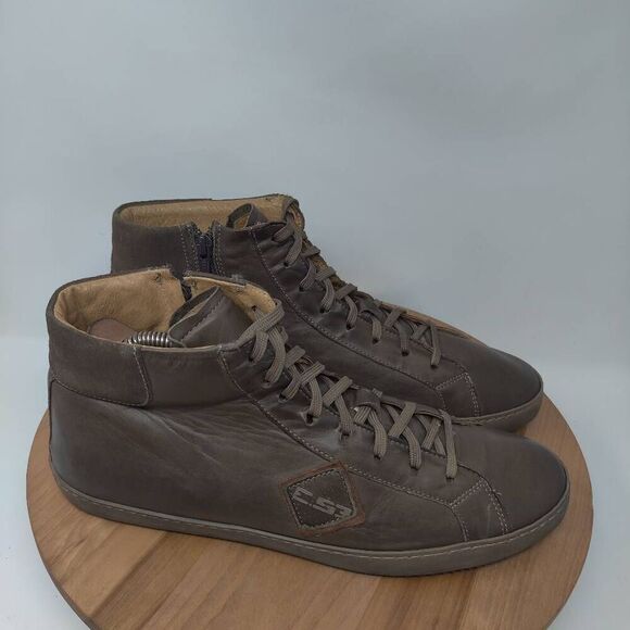 Exton | Shoes | Exton High Top Sneakersmens Size Us 1 Eur 44 Brown ...